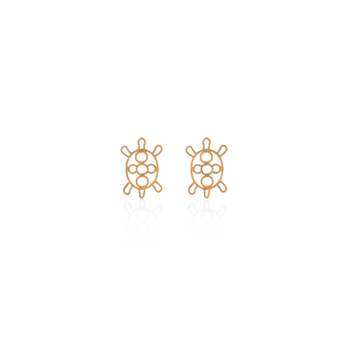 Turtle earring studs - Christina Soubli Jewellery